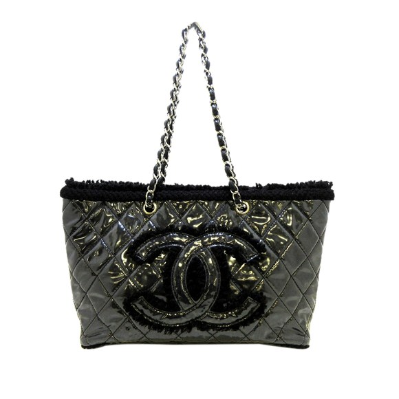 CHANEL | Bags | Chanel Vinyl Toile Chain Tote Bag | Poshmark